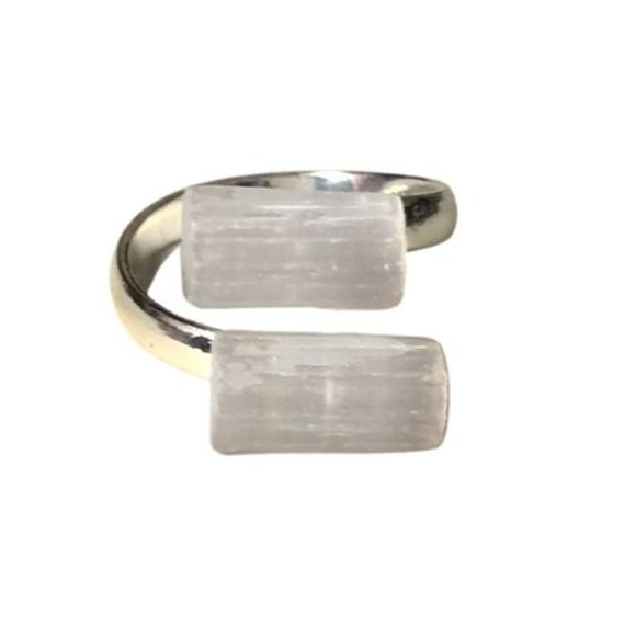 Moon Child | Jewelry | The Selenite Adjustable Wrap Ring | Poshmark
